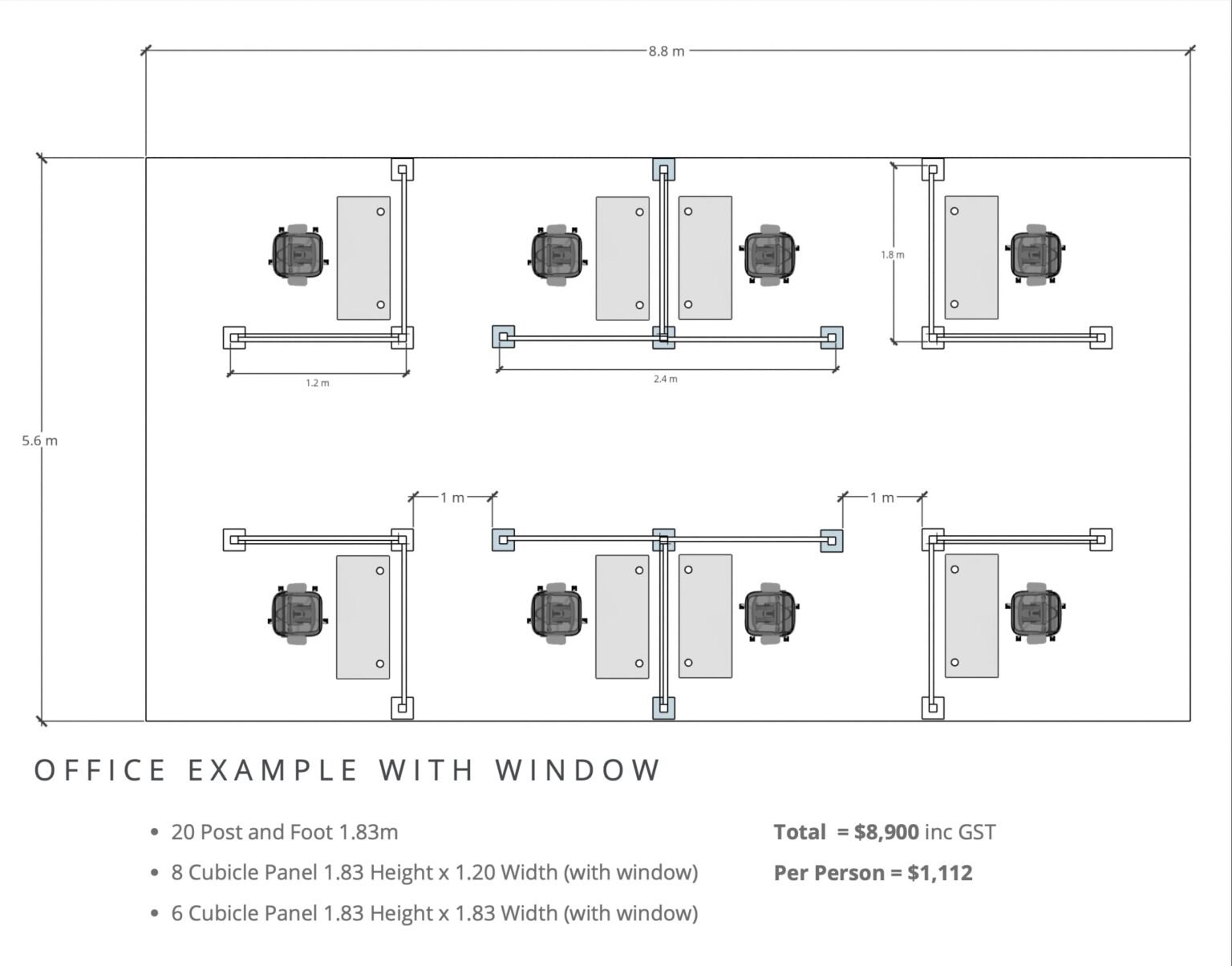 Modular Office Cubicle System | Portable Partitions