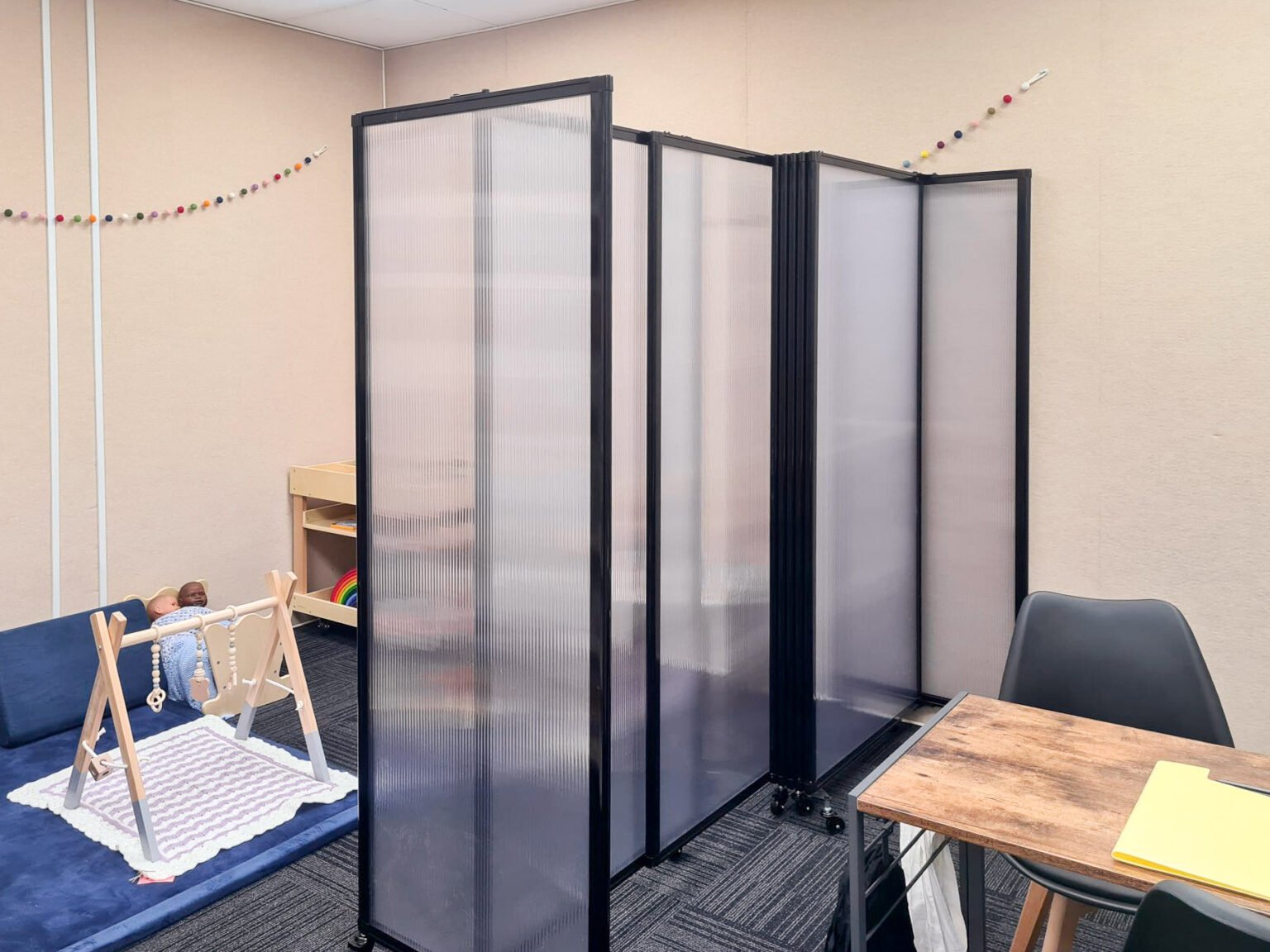 Straight Wall Acoustic Portable Partition (Polycarbonate) | Portable ...