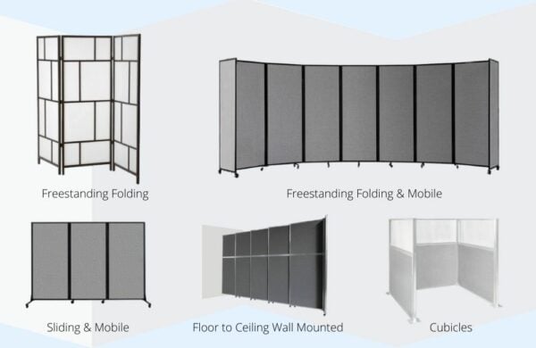 Portable Room Dividers & Mobile Partitions